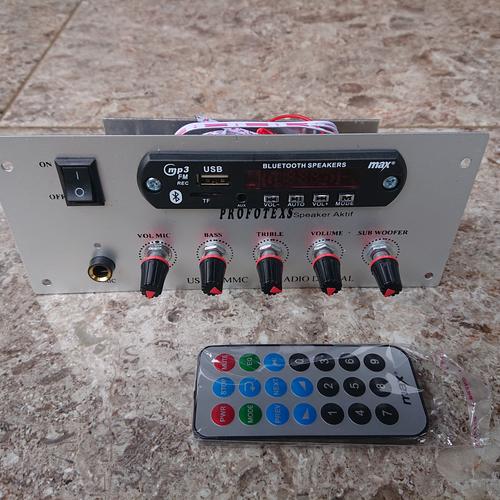 Jual modul kit speaker aktif mono subwoofer plus USB player Bluetooth ...