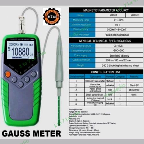 Jual Alat Ukur Digital TD8620 Gauss dan Tesla Meter - Kota Malang - 1 ...