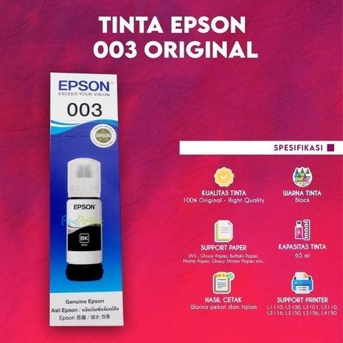 Jual Tinta Refill Epson 003 Ink Printer L1110 L3210 L3110 L3210 L5190 ...