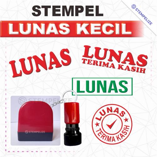Jual Stempel Lunas Kecil Praktis Bisa Pilih Warna Tinta - 1, Merah ...