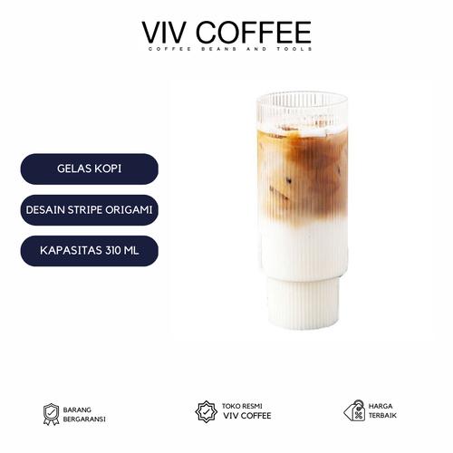 Jual Gelas Kopi Kaca Cafe Unik Origami Style 310 ml - Jakarta Barat ...