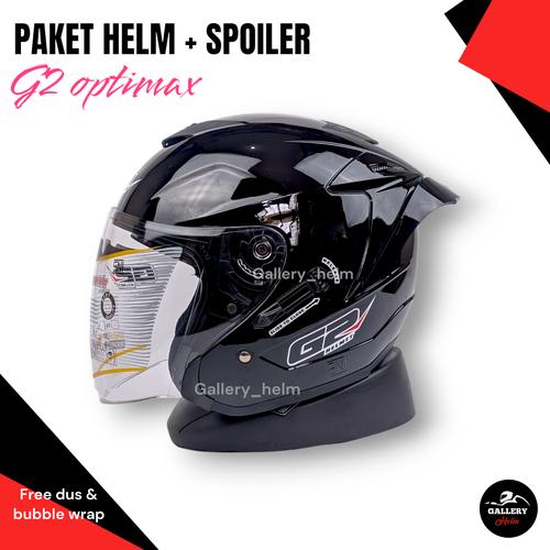 Promo HELM HALF FACE G2 OPTIMAX SOLID SPOILER | MODEL INK DYNAMIC ...