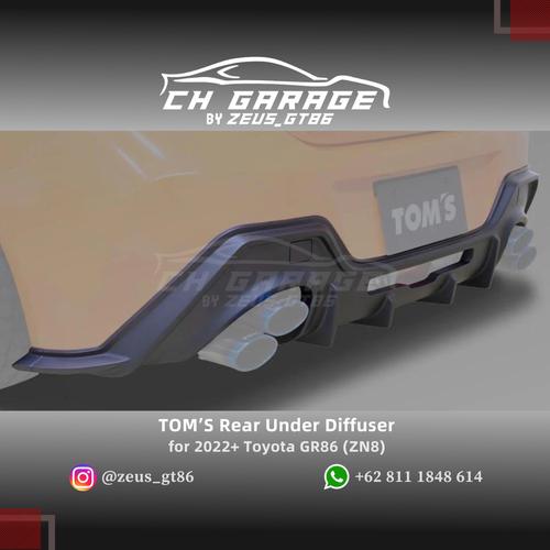 Jual TOM'S Rear Under Diffuser for 2022+ Toyota GR86 ZN8 GR 86 ...