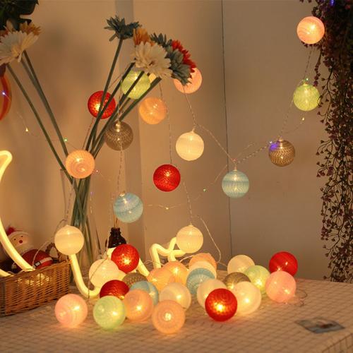 Jual Lampu Hias Gantung Bola Led String Cotton Ball Hiasan Ramadhan ...