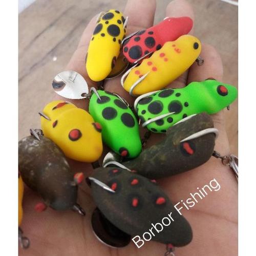 Jual Umpan Gabus: Soft Frog 3cm,3,5cm,4cm/5 gram Motif Keren Pastinya ...