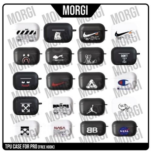 Jual Case Airpods Pro Gen Hypebeast Cover Black Hitam Polos Silikon 2 ...