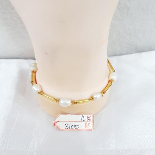 Jual GL2003H127H gelang model mata mutiara emas kuning asli 3.100gr 16k ...