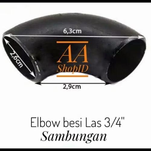 Jual Elbow besi 3/4 inch elbow sambungan pagar besi Railing tangga ...