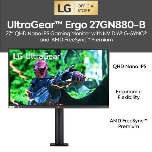 Jual LG 27GN880-B 27 inch UltraGear QHD 1ms 144hz Free-Sync Ergo HDR10 ...