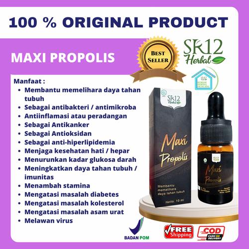 Jual minuman herbal maxi propolis sr12 suplemen tubuh vitamin ...