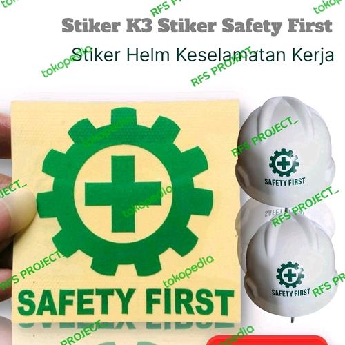 Jual CUTTING STICKER LOGO K3 SAFETY FIRST - 5cm x 6,5cm - Kota Bekasi ...