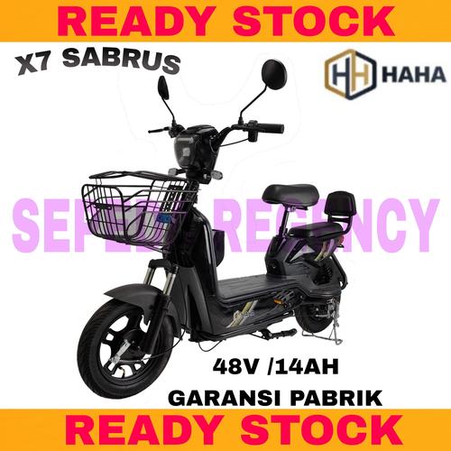 Jual Sepeda Listrik HAHA S7 SABRUS 350 Watt 48 V Electric Bike - Merah ...