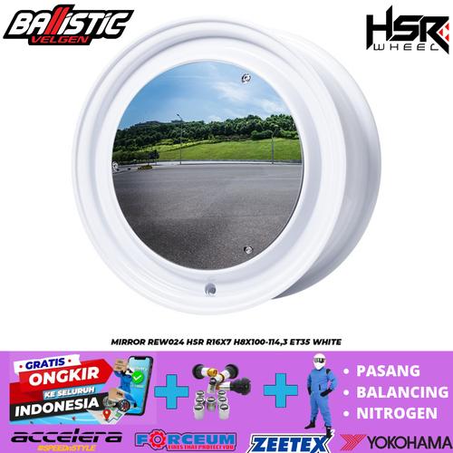 Jual HSR MIRROR VELG MOBIL DOP KACA R16 LEBAR 7 LUBANG 4X100-114 WHITE ...