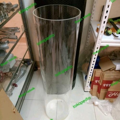 Jual pipa akrilik bening OD 40mm panjang 50cm / pipa acrylic bening ...