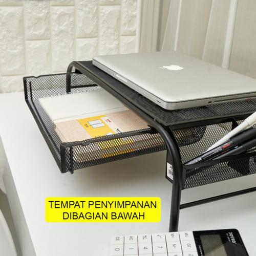 Jual Monitor Stand Laptop Meja Printer BESI Rak Laci Buku Desk ...