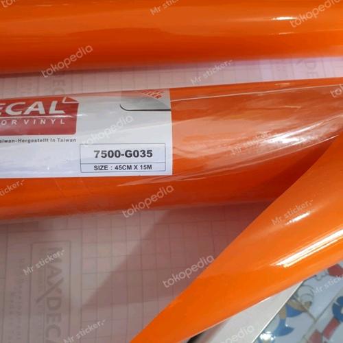 Jual [ MAX DECAL GLOSSY ] SKOTLET WARPING STIKER WARNA OREN GLOSY - Kab ...