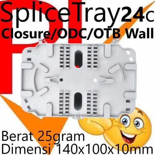Jual Cassette Kaset FO 12 24 Core Splice Tray OTB Joint Closure 24c ...