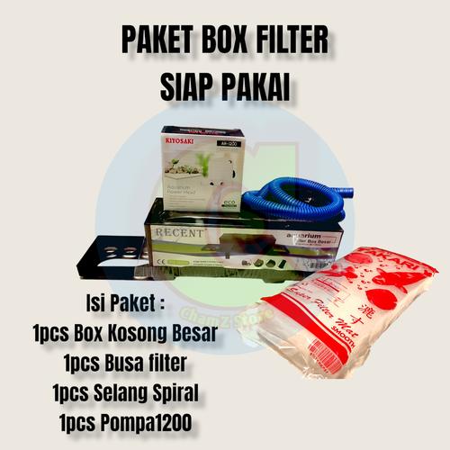 Jual Box filter besar / paket lengkap pompa aquarium dengan box besar ...