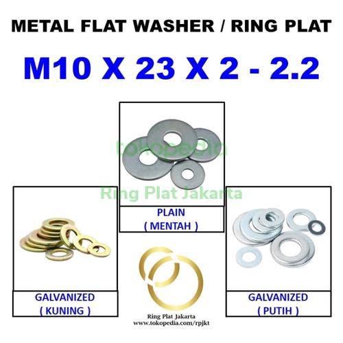Jual Ring Plat Kiloan / Flat Washer M10 X 23 X 2 – 2.2 - Jakarta Barat ...