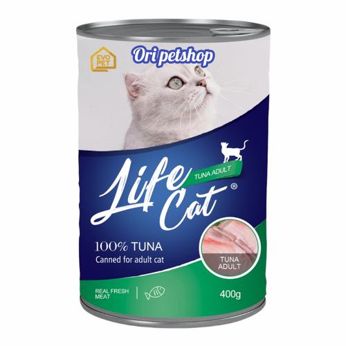 Jual Life Cat Kaleng Adult Tuna Makanan Basah Kucing 400 gram - Kota ...