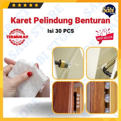 Jual Stiker Bumper Silikon Peredam Benturan Door Stopper 30 Pcs ...