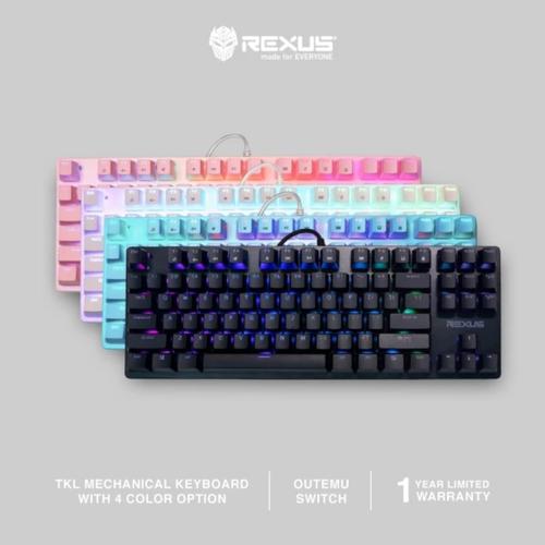 Jual Rexus Keyboard Gaming Mechanical Legionare MX9 TKL RGB - Black ...