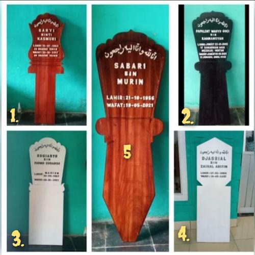 Jual Papan Nisan Kayu ( 90 x 30Cm ) Klasik Nisan - Coklat Tua - Kab ...