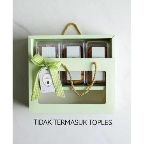 Jual Box Hampers Idul Fitri / Box Sliding Tali / Box Hampers Kue Kering ...