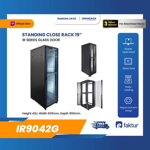 Promo INDORACK IR9042G - Standing Close Rack 42U Glass Door Cicil 0% 3x ...