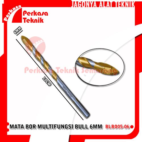 Jual BULL Mata Bor Multifungsi 6mm Kayu Besi PVC Granit Beton Keramik ...