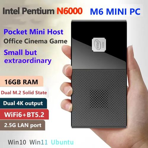 Jual Mini PC M6 Intel N6000 16/512Gb WiFi6 HDMI SSD Win 11 Pro ...