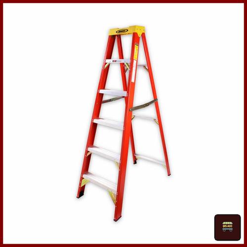 Jual KRISBOW Tangga Lipat Fiber Glass 6 Step 1,8 Mtr - Merah - Kota ...