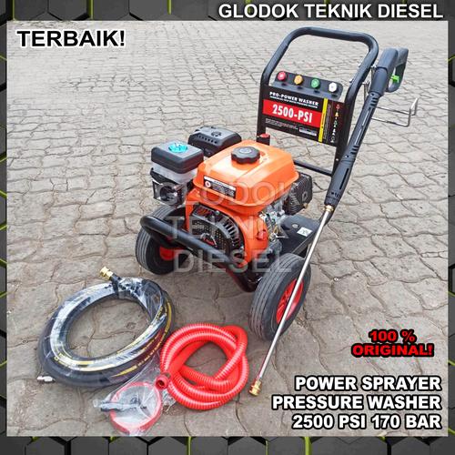 Jual Jet Cleaner Gasoline High Pressure Washer Machine 170 Bar 2500 PSI ...