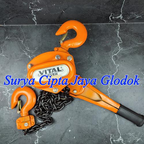 Jual Lever block 1,6 ton 1,5 meter lever hoist Vital made in Japan ...