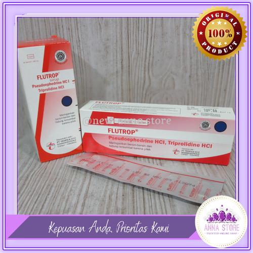 Jual [Syrup&Tablet] Flutrop | obat pilek | mirip tremenza | pilek akut ...