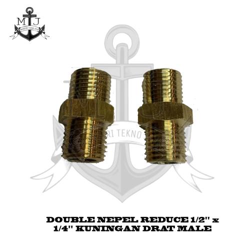 Jual DOUBLE NEPEL REDUCE 1/2" x 1/4" KUNINGAN DRAT MALE - Jakarta Barat - mandiri tekno jaya ...