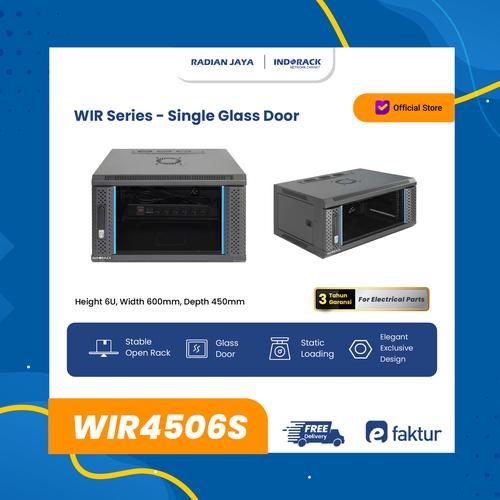 Promo INDORACK WIR4506S - Wallmount Rack 6U Single Door Cicil 0% 3x ...