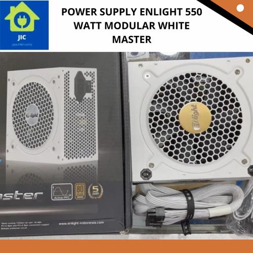 Jual POWER SUPPLY ENLIGHT 550 WATT MODULAR WHITE MASTER - Jakarta Pusat ...