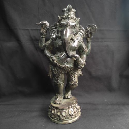 Jual Patung Dewa Ganesha / Dewa Gajah Antik Model Berdiri 4 Tangan ...