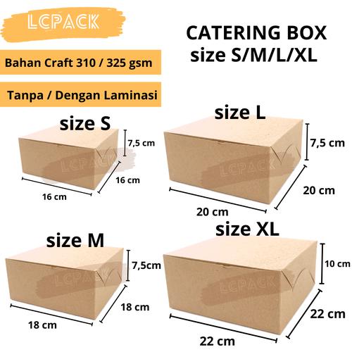 Jual PAPER BOX CATERING DUS SNACK KOTAK NASI KATERING KRAFT DUS KUE ...