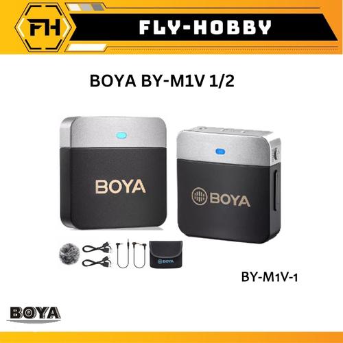 Jual BOYA BY-M1V 1/2 2.4G Wireless Mic Microphones 3.5mm TRS/TRRS ...