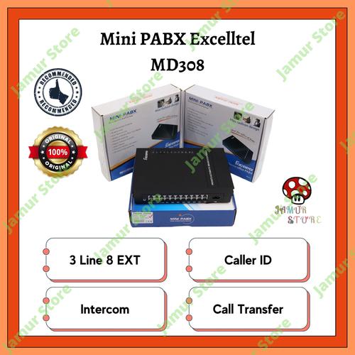 Jual Mesin Pabx Mini/Mini Pabx 3line 8Extension Merek Excelltel MD308 ...