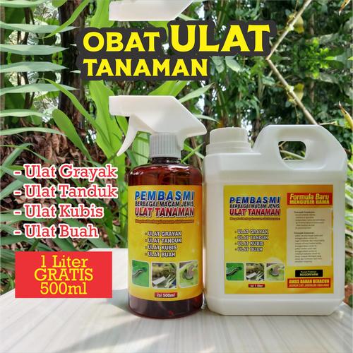 Jual OBAT HAMA TANAMAN ULAT | membasmi semua jenis ulat 1 LITER FREE ...