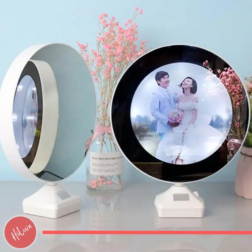 Jual Magic Mirror Cermin Foto Frame Dual Power Baterai dan USB ...
