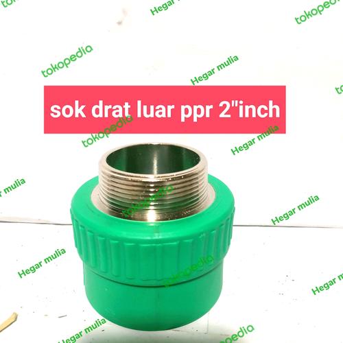 Jual SDL Sok Drat Luar PPR 63 × 2"inch piting pipa MALE THREAD JOINT ...