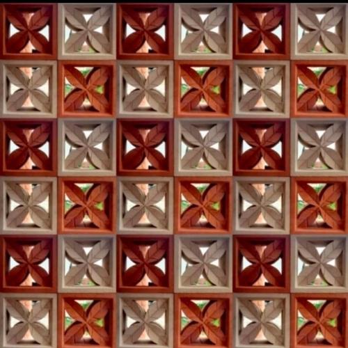 Jual roster beton minimalis modern/loster motip daun jambu - Kota ...