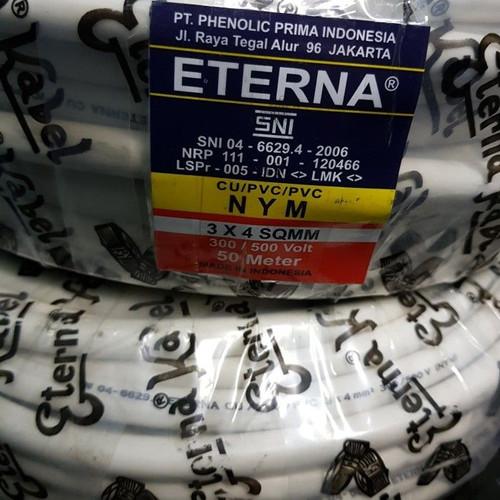 Jual KABEL ETERNA NYM 3X4 PUTIH 50 METER - Kota Bekasi - Dimar ...