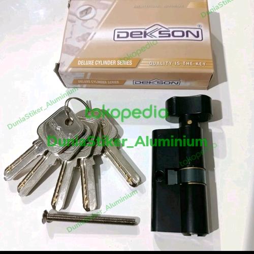 Jual SILINDER KUNCI PINTU CYLINDER DEKSON TC KK DL-60mm MATT BLACK CYL KNOB - Jakarta Barat ...