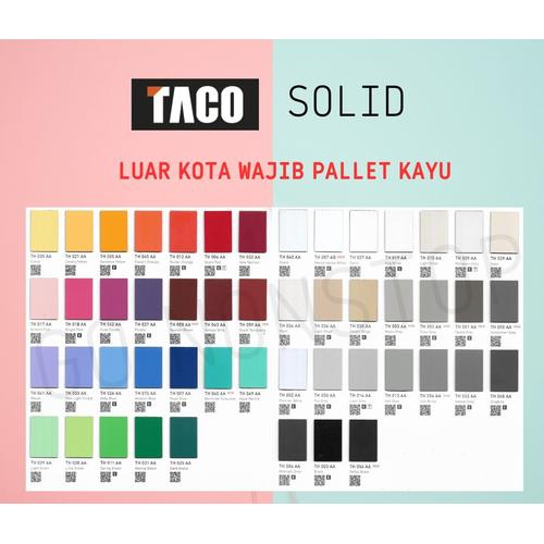 Jual HPL Taco Solid TH 040/037/019/009/034/036/029/010/030/050 AA - TH ...