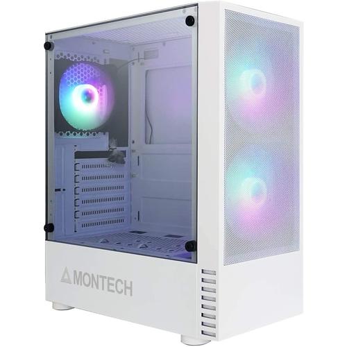 Jual CASING MONTECH X2 MESH WHITE/BLACK RGB ATX GAMING CASE - Hitam ...